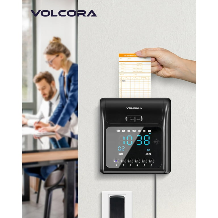 Upunch Time Cards Volcora 100-Pack Time Cards (2-Sided) - Employee ...