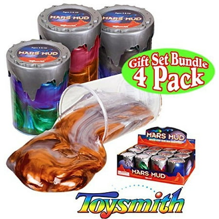 Toysmith Mars Mud (Slime/Putty) Complete Gift Set Party Bundle - 4 Pack ...