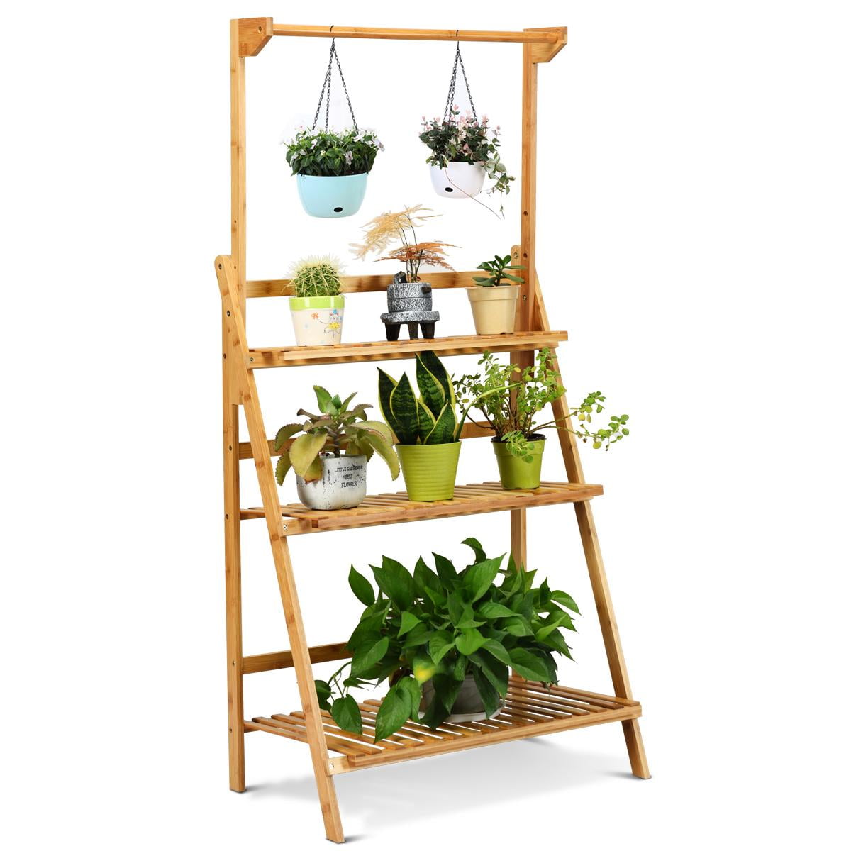 Click here for Giantex 3-Tier Hanging Plant Stand Storage Shelf... prices