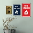 Portrait Round Fire Hazard Sign (Black) - Small - Walmart.com