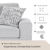 Roundhill Furniture Lancelot Upholstered Stationary Sofa, Beige Oyster - Walmart.com