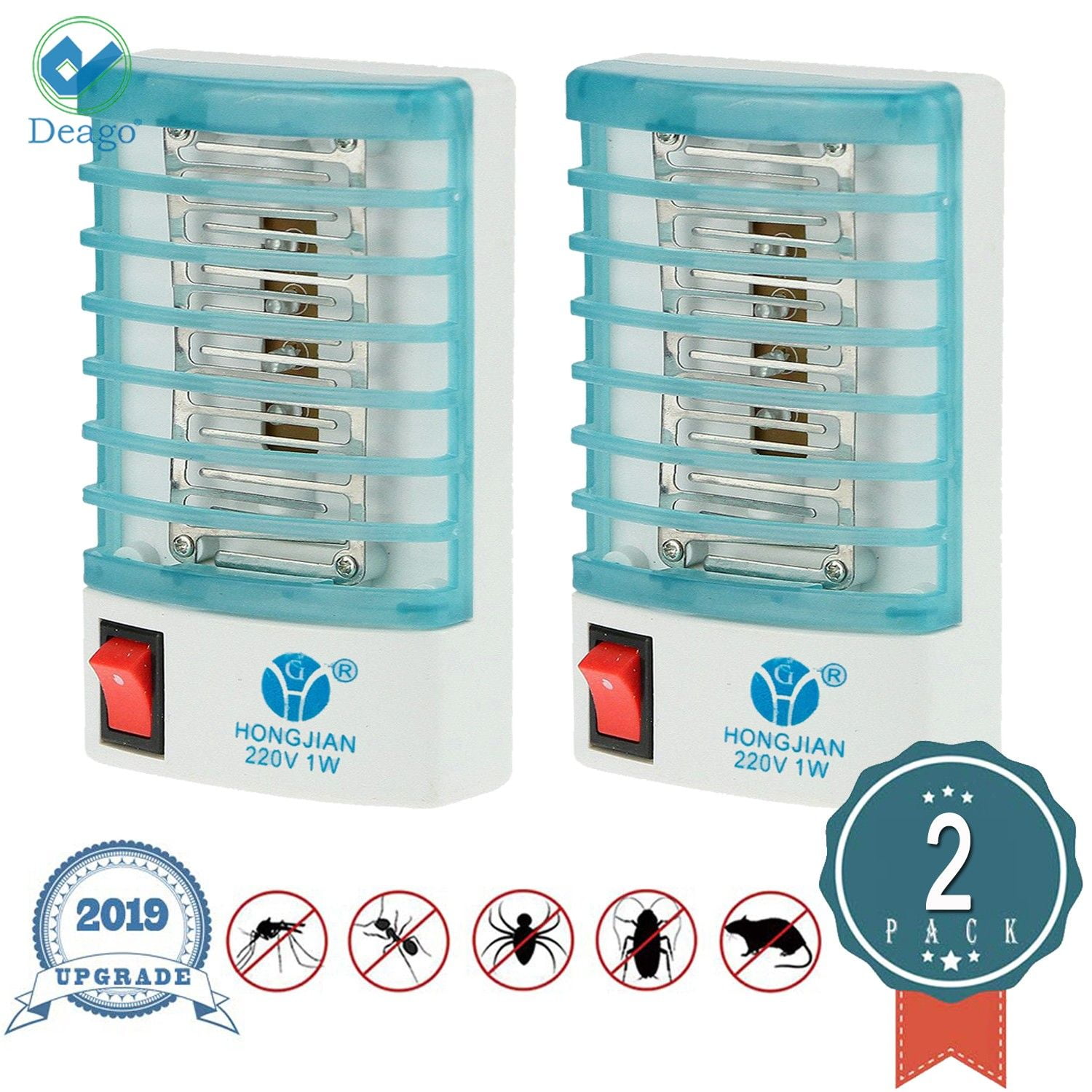 Deago Electronic Insect & Fly Killer Plug in Bug Zapper Eliminates Pest ...