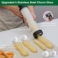3in1 Manual Spritz Cookie Press Gun Set, Churrera Churro Maker Machine ...