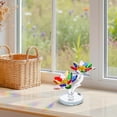 Colorful Glass Ornament Pair for Home Decor Table, Glass Ornament with ...