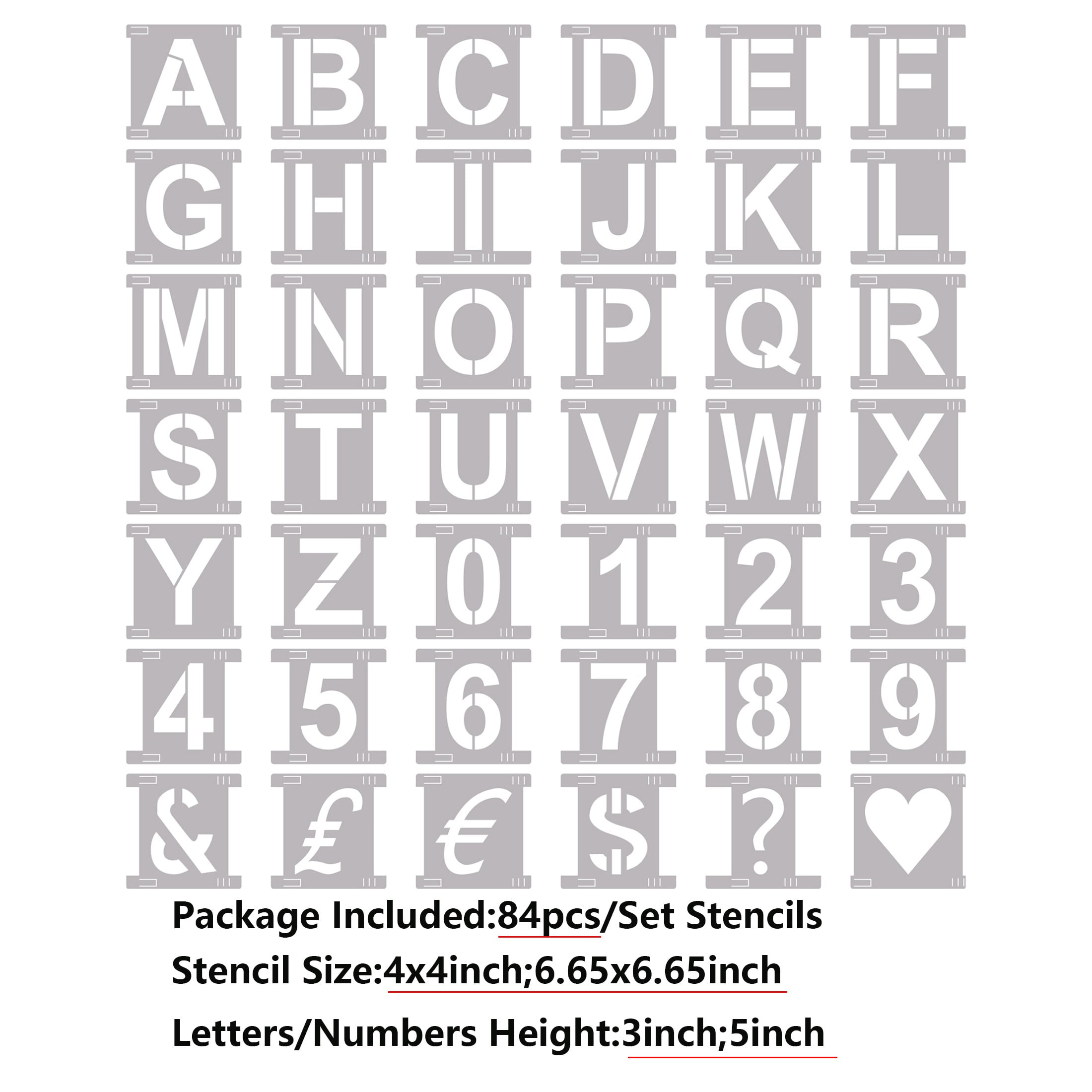 Block Letter Stencils
