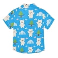 Dailycode Small Short Sleeve Button Down Shirts White Bear Mountain ...