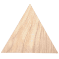 Krafty Supply Wood Triangle, 1/4" Thick Birch Wood, 3 inches - Walmart.com