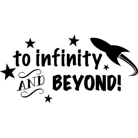 Toy Story Vinyl Wall Decoration - "To Infinity and Beyond" Kid's Movie ...