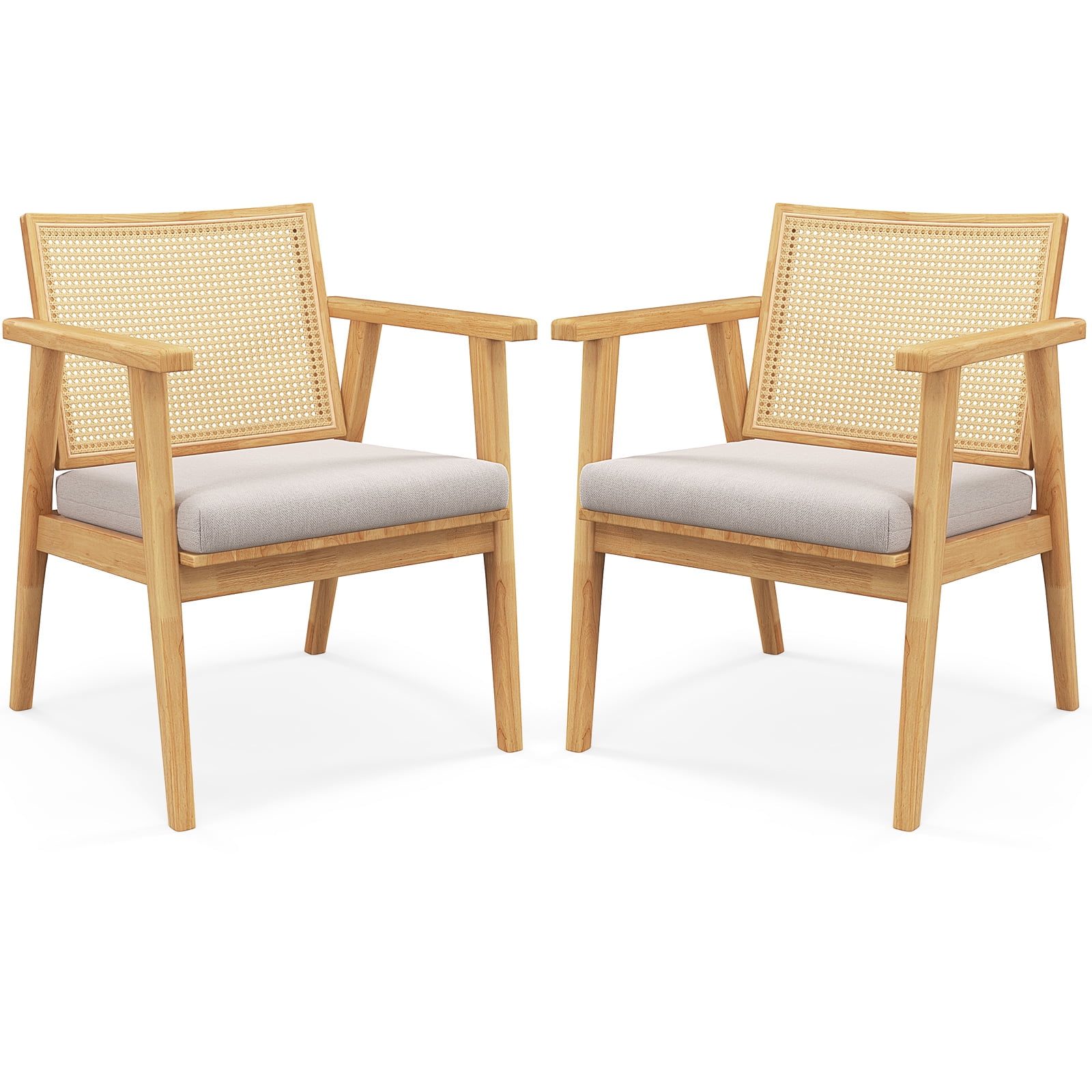 Click here for Costway Mid Century Modern Accent Chairs Set Of 2... prices
