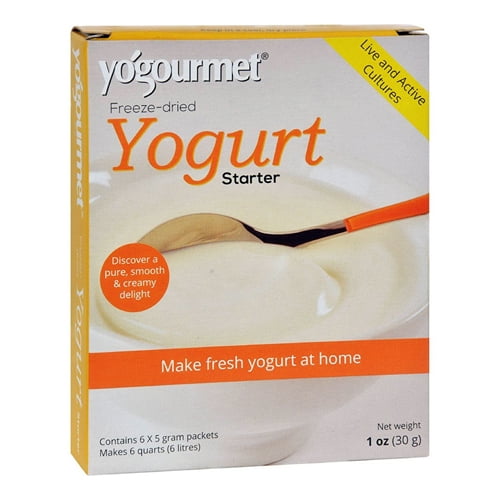 Yogourmet Freeze Dried Yogurt Starter Set Packets, 6 Each, 2 Pack ...