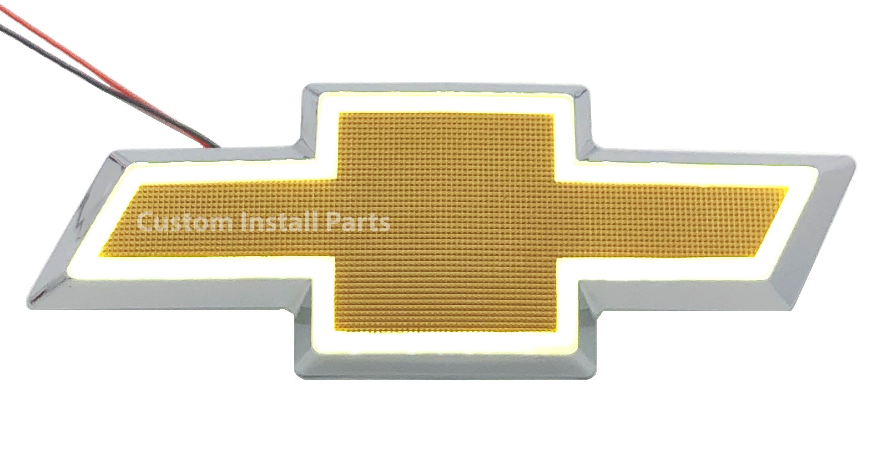Custom Install Parts Front Grille Textured Gold LED Bowtie Compatible ...