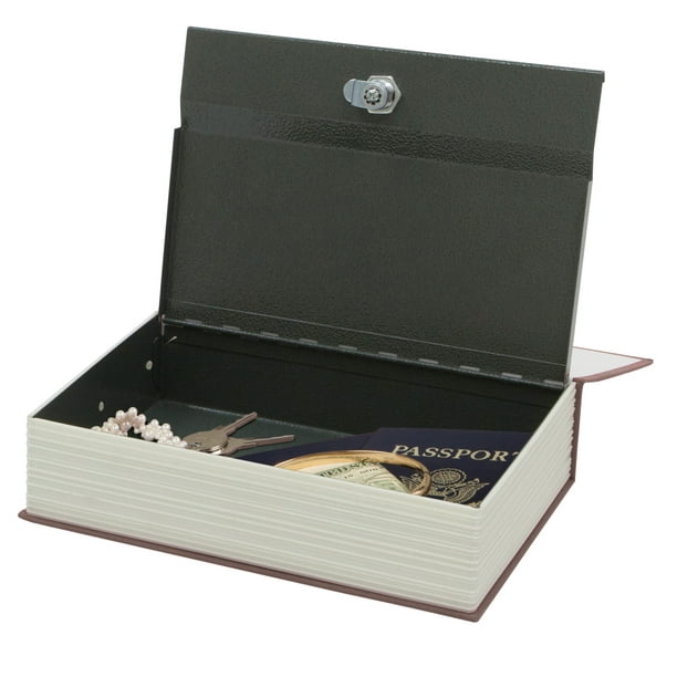 BOOK SAFE - RED, CONCEALED KEY LOCK - Walmart.com