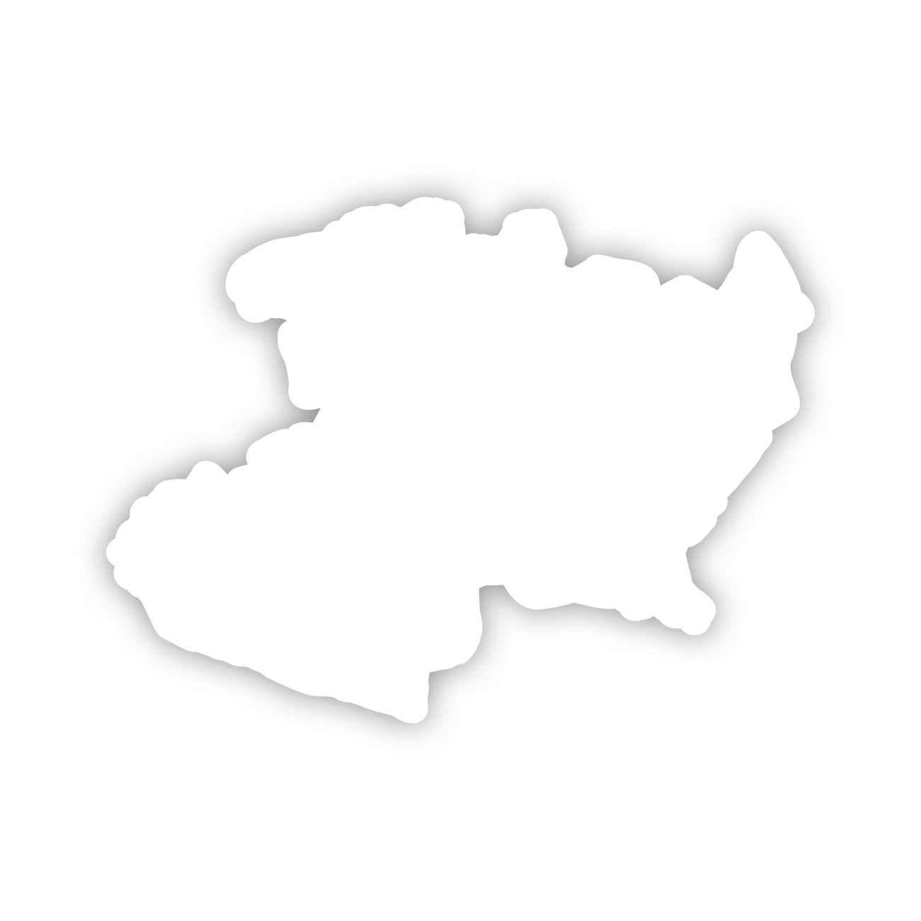 Michoacan State Shaped Sticker Decal Die Cut - Self Adhesive Vinyl - Weatherproof - Made in USA ...