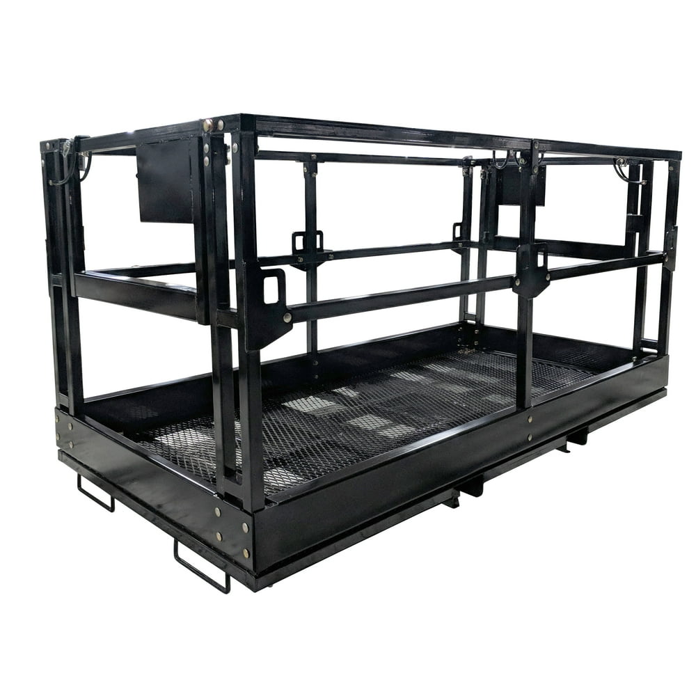 Titan Attachments 4' x 8' Mesh Telehandler Work Platform, Man Safety ...