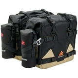 Tusk 2032150003 Pilot Pannier Bags with Bottle Holders - Black/Tan ...