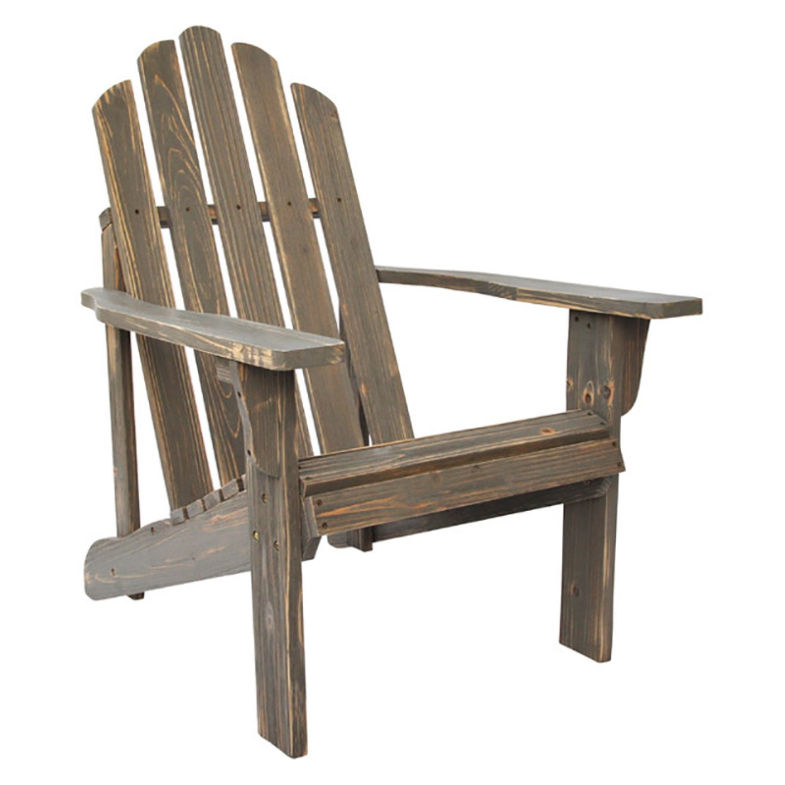 Shine Company Marina Rustic Adirondack Chair - Vintage Gray - Walmart.com
