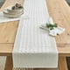Better Homes & Gardens Cable Knit Cotton 14" x 72" Table Runner, Ivory ...