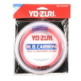 Yo-Zuri HD Pink Fluorocarbon Monofilament Leader, 100LB, 30YD, Disappearing in Saltwater ...
