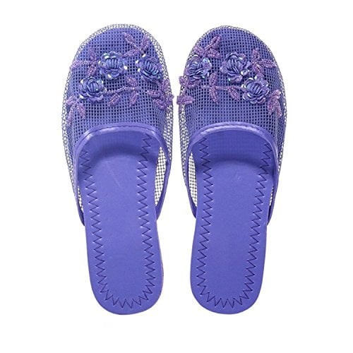 Women's Mesh Slippers with Sequin Available in 15 Colors - Walmart.com