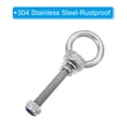Uxcell M6 x 40mm Lifting Shoulder Eye Bolt 304 Stainless Steel Lifting ...