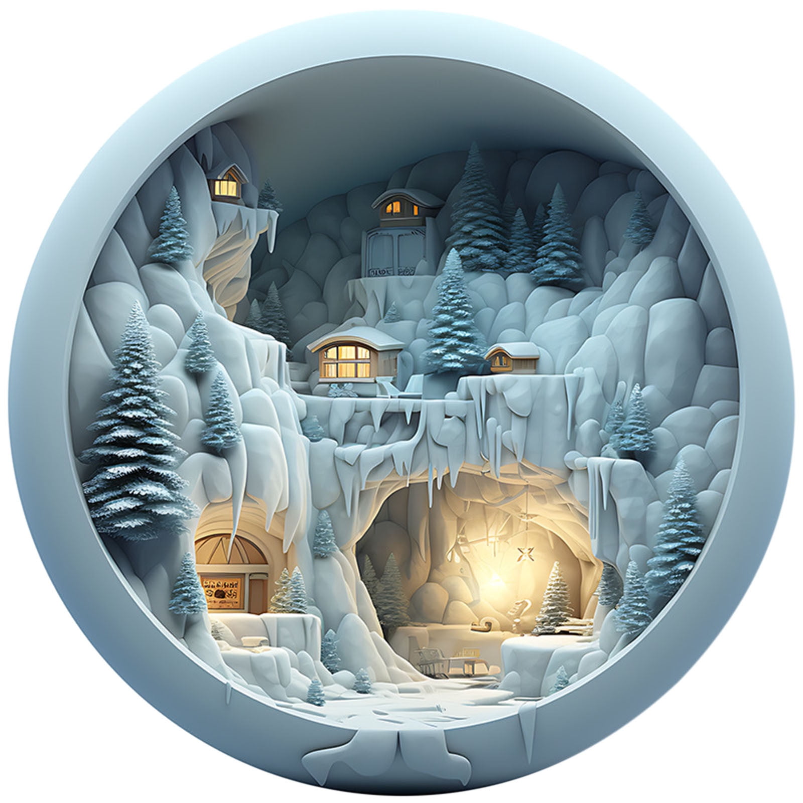 Click here for Rbaofujie Christmas Ornaments Set Round Acrylic Ch... prices