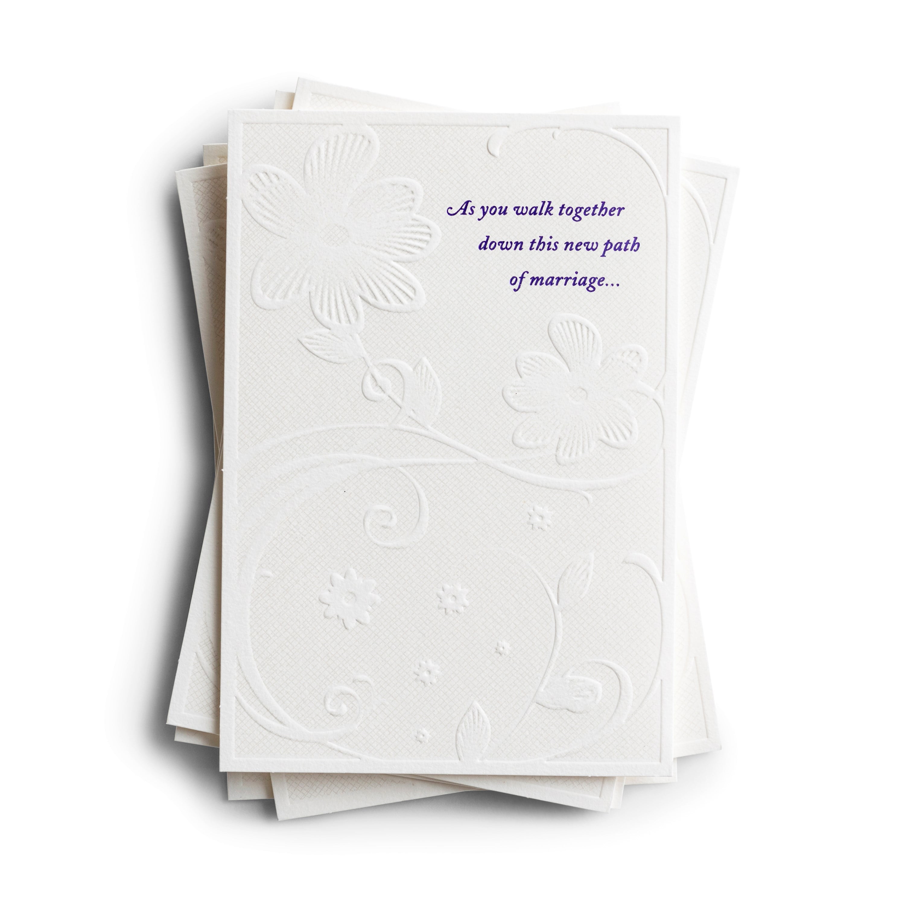 DaySpring, Wedding, As You Walk Together, 6 Premium Cards - Walmart.com