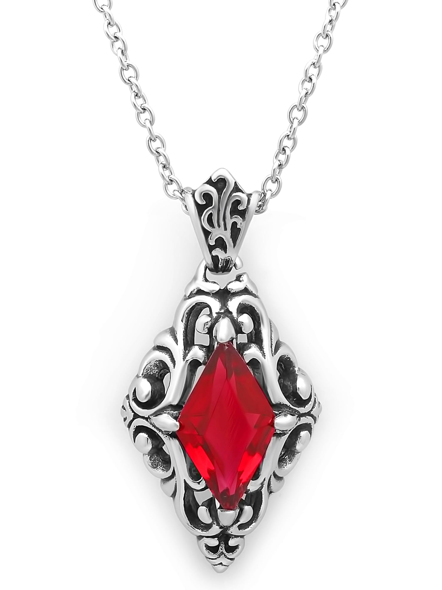 Womens Stainless Steel Gothic Pendant