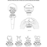 AESPA Official Lightstick with Photocards Set Fanlight Light Stick Merch Merchandise Concert ...