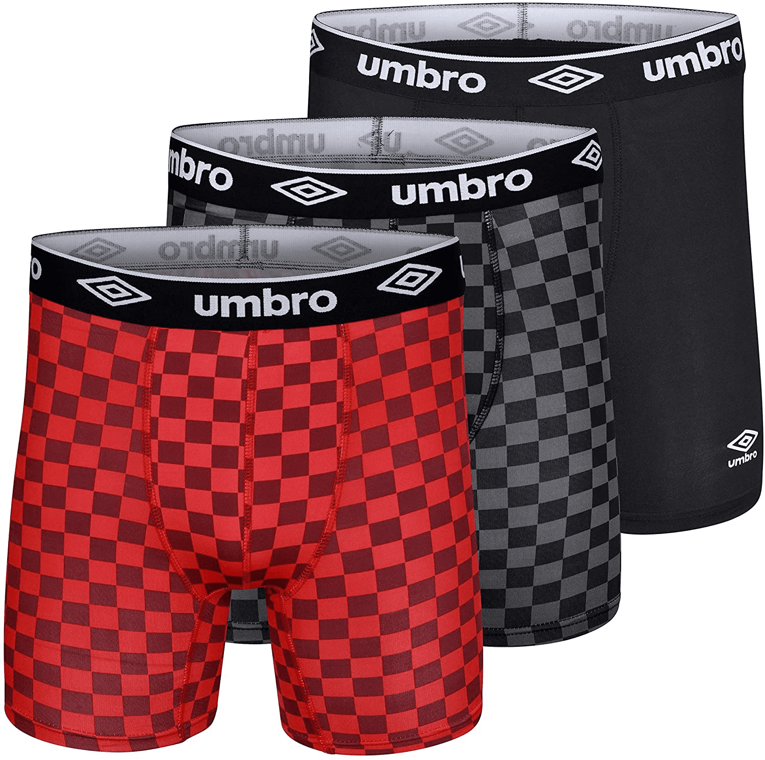 Umbro Men's 3 Pack Performance Boxer Brief - Walmart.com