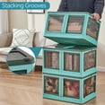 Homeforce 23 Gallon Stackable Storage Bins with Lids and Wheels ...