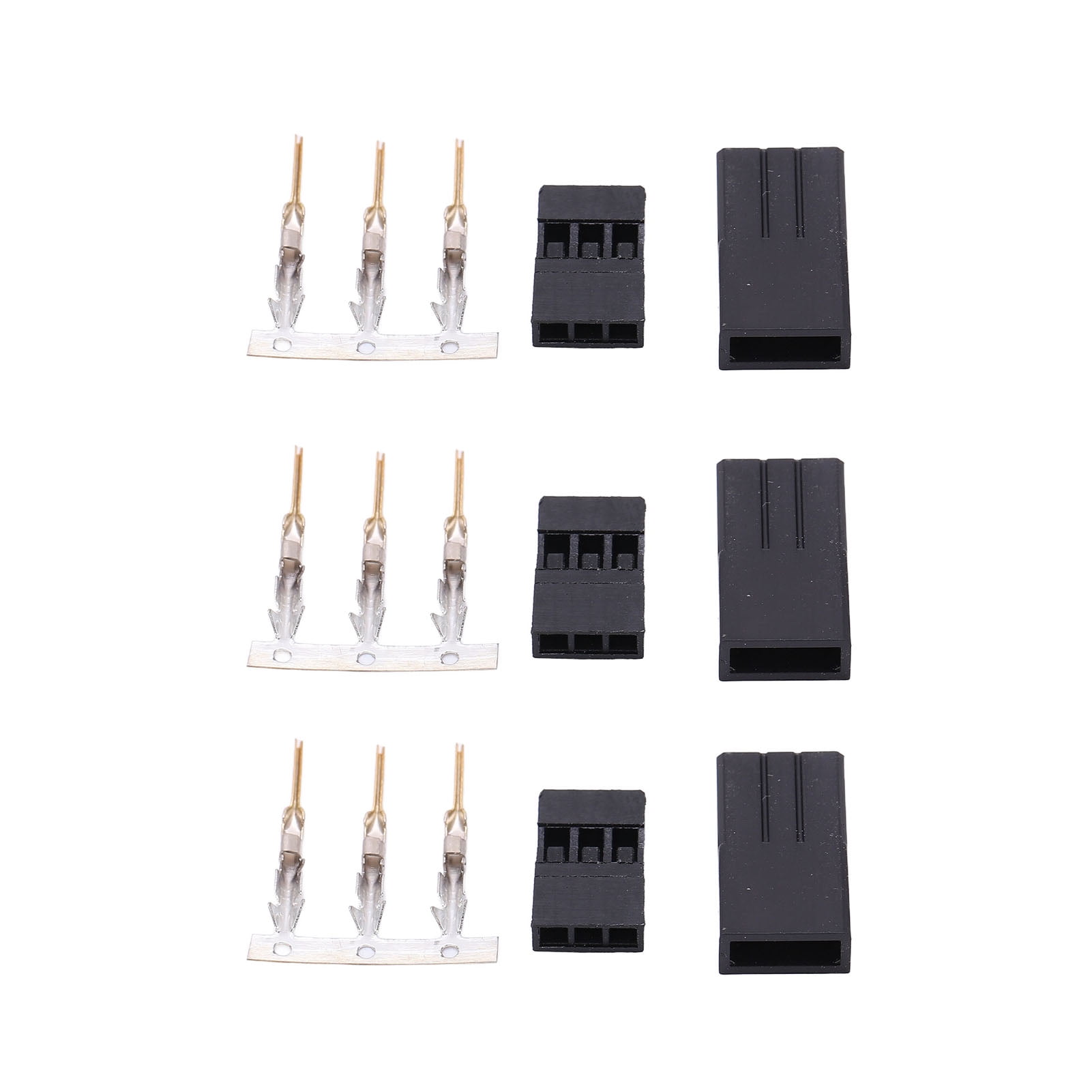 Kit de pines JR, 100 piezas 11.010 hembra JR conector JR hembra enchufe ...