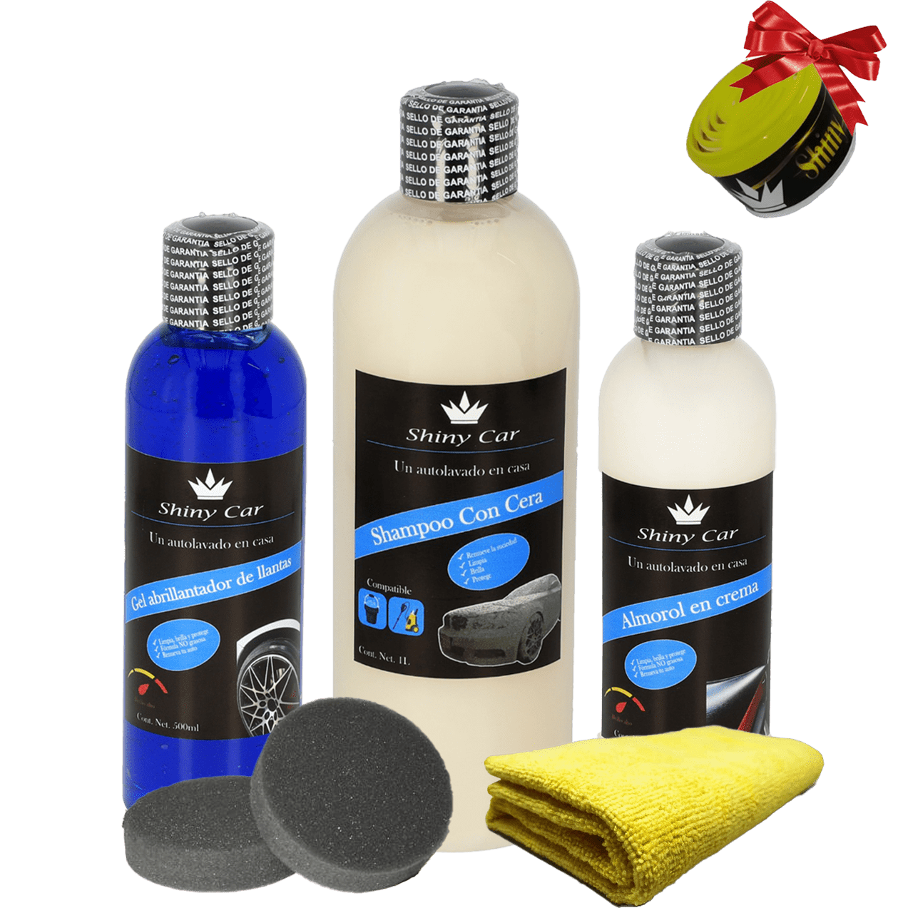 Kit Shampoo Con Cera Automotriz Almorol Aromatizante | Walmart en línea