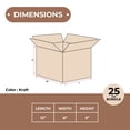 12 x 6 x 6" Heavy-Duty Boxes Single Wall 25/Bundle ECT-44 - Walmart.com