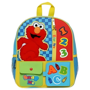 15“ Sesame Street Backpack （Elmo, Oscar, Big Bird and The Cookie ...