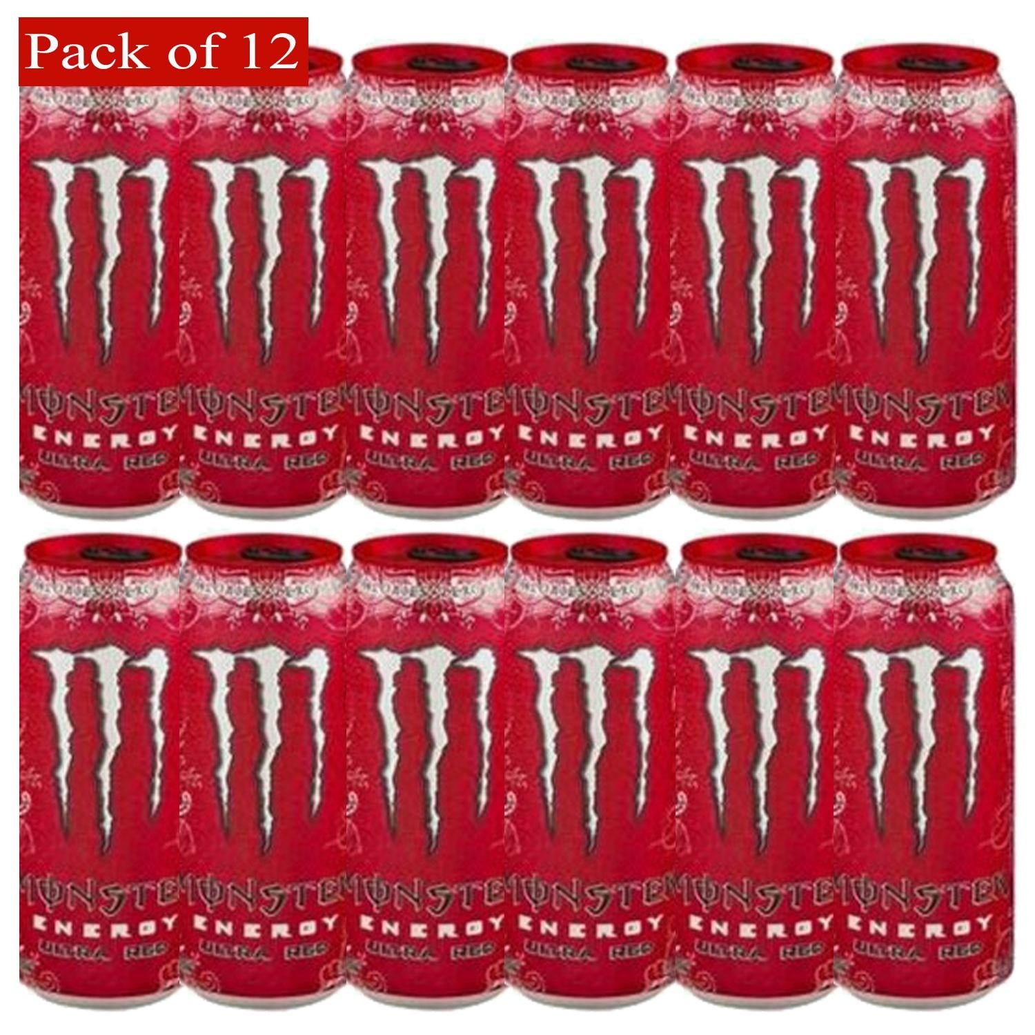 Monster Energy Ultra Rojo 473 ml paquete de 12 | Walmart en línea