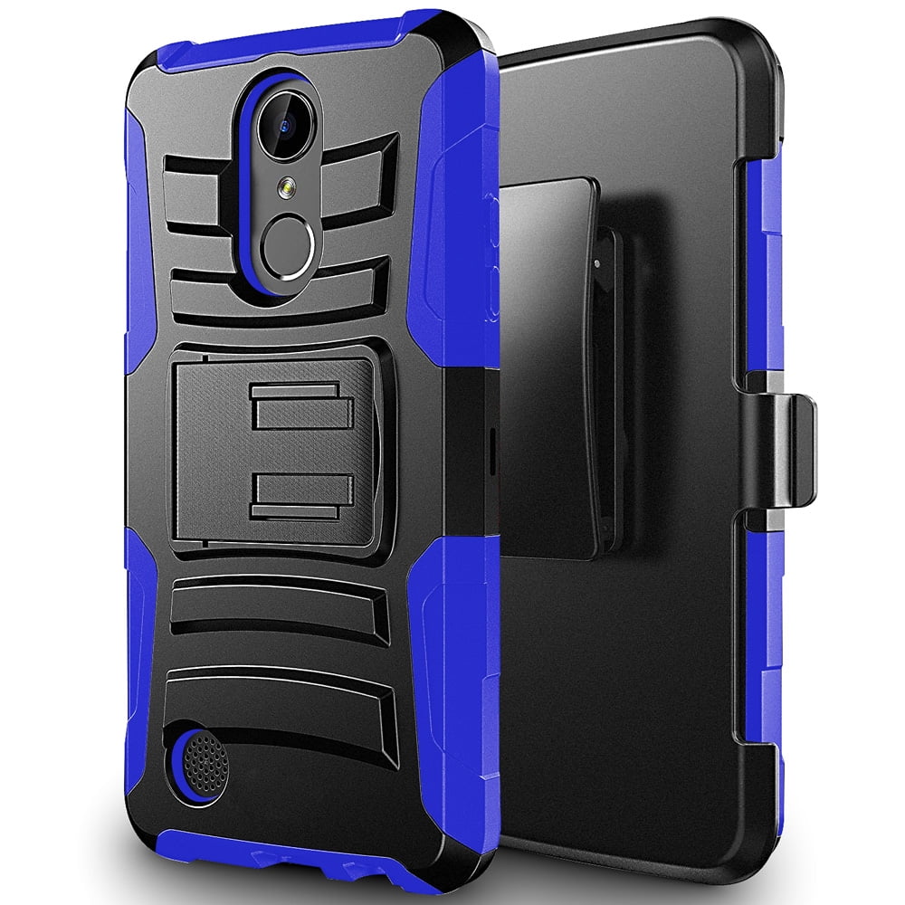 LG K20 Plus Case, ZV Heavy Duty Armor Case - Dual Layer Protective ...