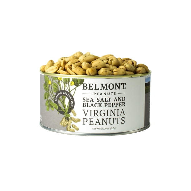 Belmont Peanuts Sea Salt & Black Pepper Virginia Peanuts, 20 oz ...