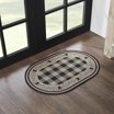 VHC Brands Pip Vinestar Indoor/Outdoor Rug/Runner Oval 22x78, Polyester ...