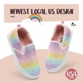 Bocca Girls Colorful Slip on Sneakers Kids Canvas Walking Shoes Size 13 ...