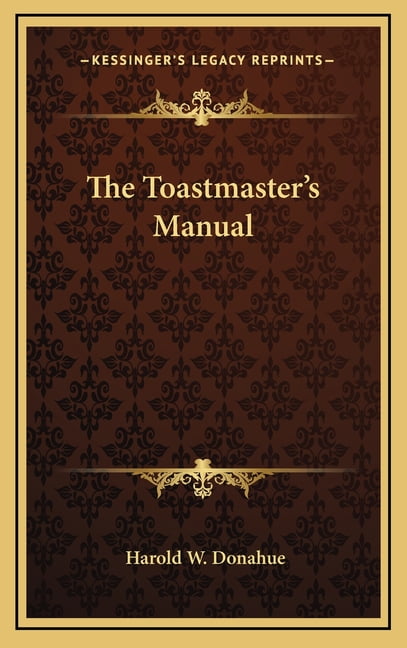 The Toastmaster's Manual - Walmart.com - Walmart.com
