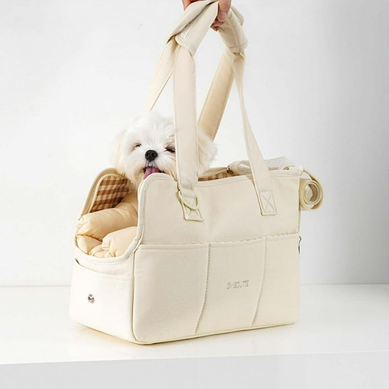 Stylish Pet Carrier Bag, Shoulder Portable Durable Beige Stylish Pet Carrier Bag, Shoulder Portable Durable Beige