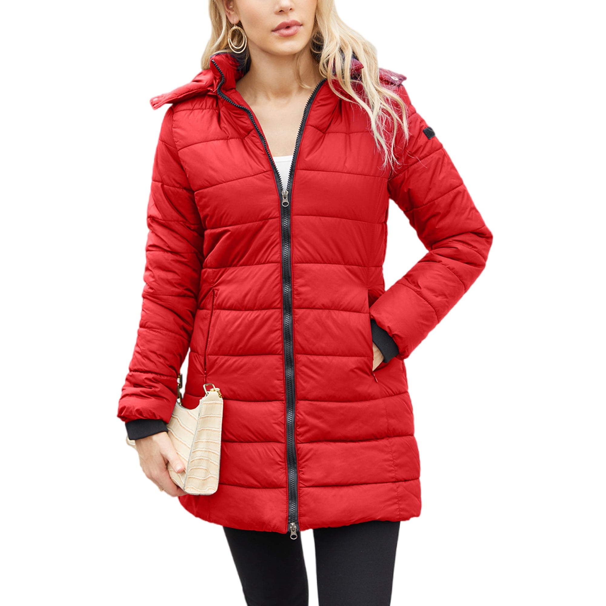 Click here for Mawclos Ladies Hooded Coats Water-Resistant Puffer... prices