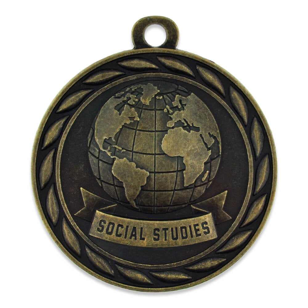 Gold Social Studies Single and Bulk School Award Medals - Walmart.com
