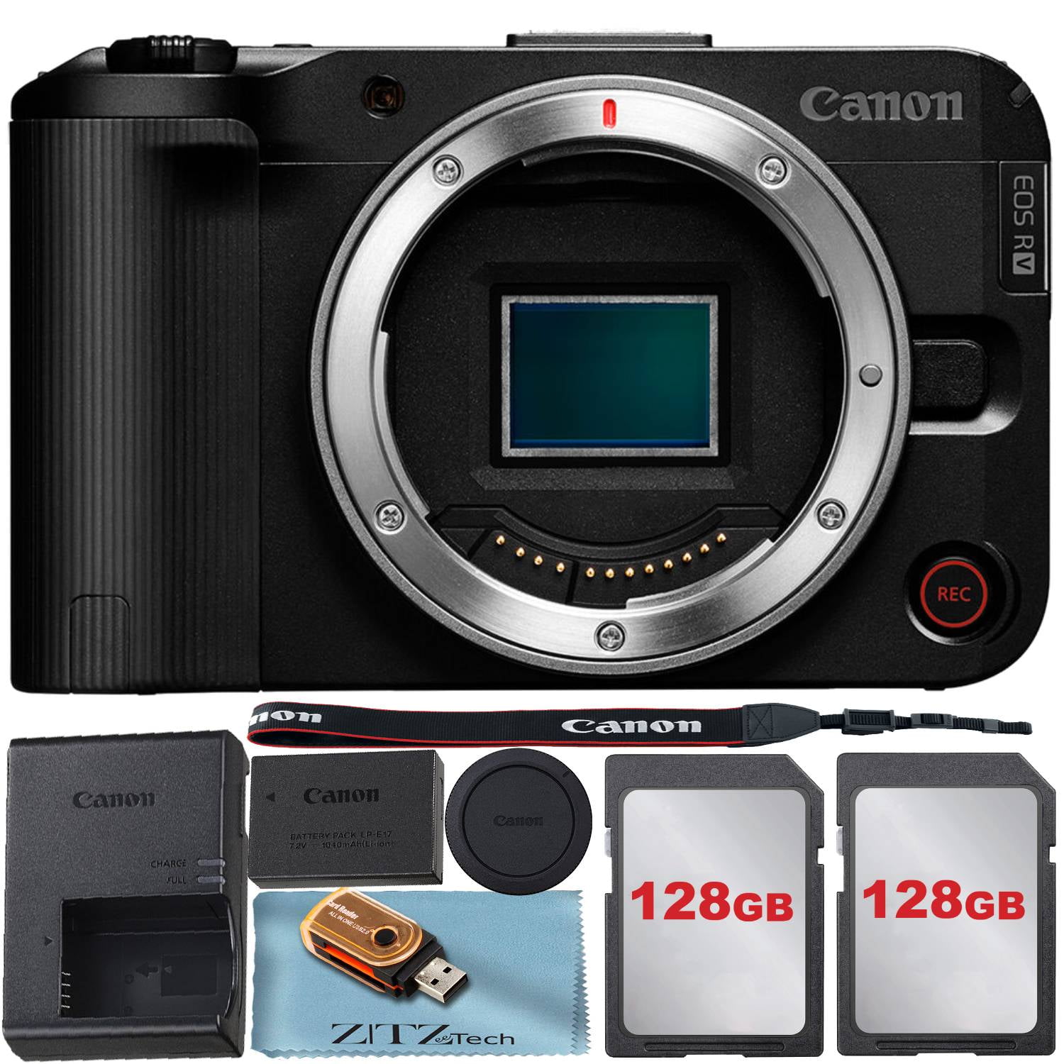 Click here for Canon Eos R50 V Mirrorless Camera + 2 Pack 128gb M... prices