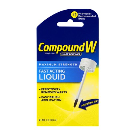 Compound W Wart Remover Salicylic Acid, 0.31 FL OZ - Walmart.com