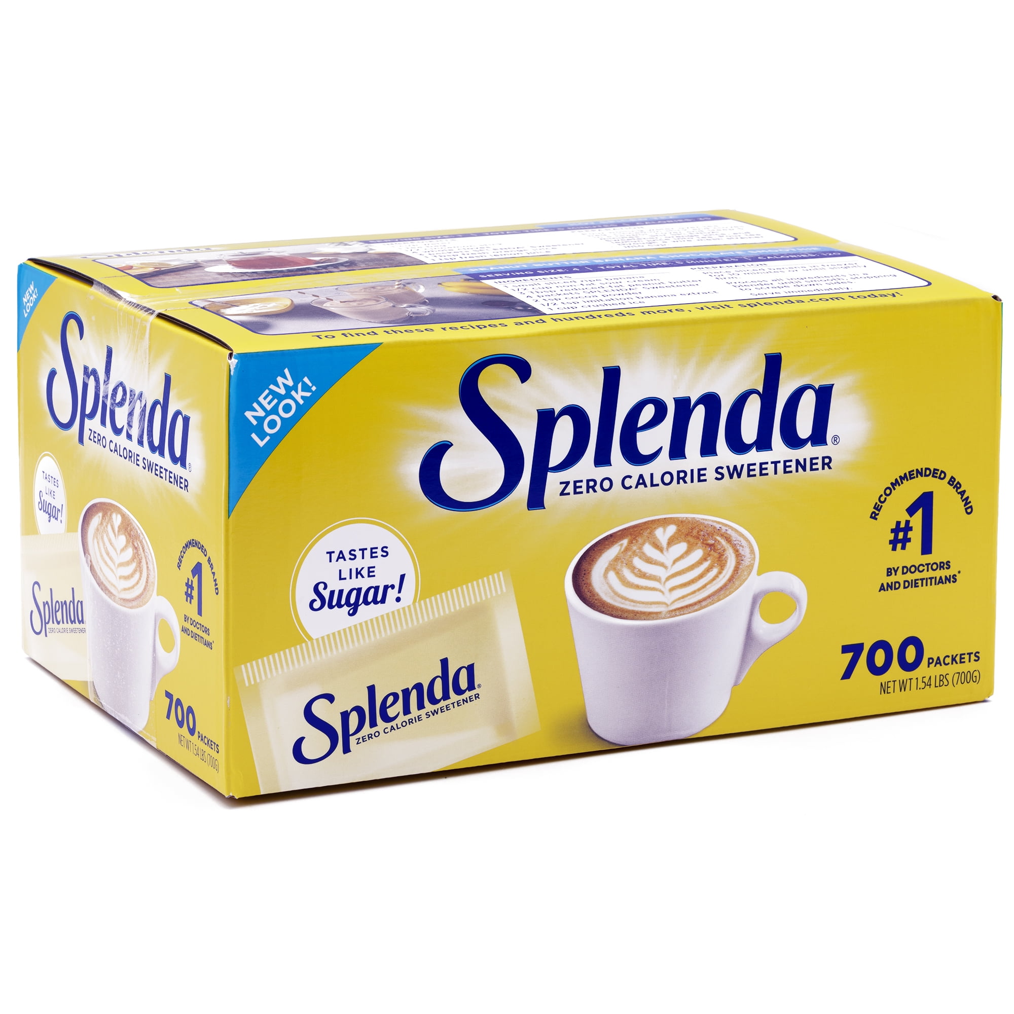 Splenda Zero Calorie Sweetener Packets - 700 Count - Walmart.com ...
