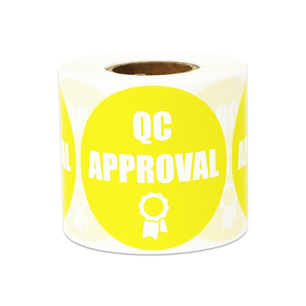 2" Round QC Approval Stickers Labels for Inventory & Quality Control ...