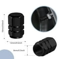 Car Aluminum Valve Stem Caps, 4Pack Rust-Free Hexagon, Universal for ...