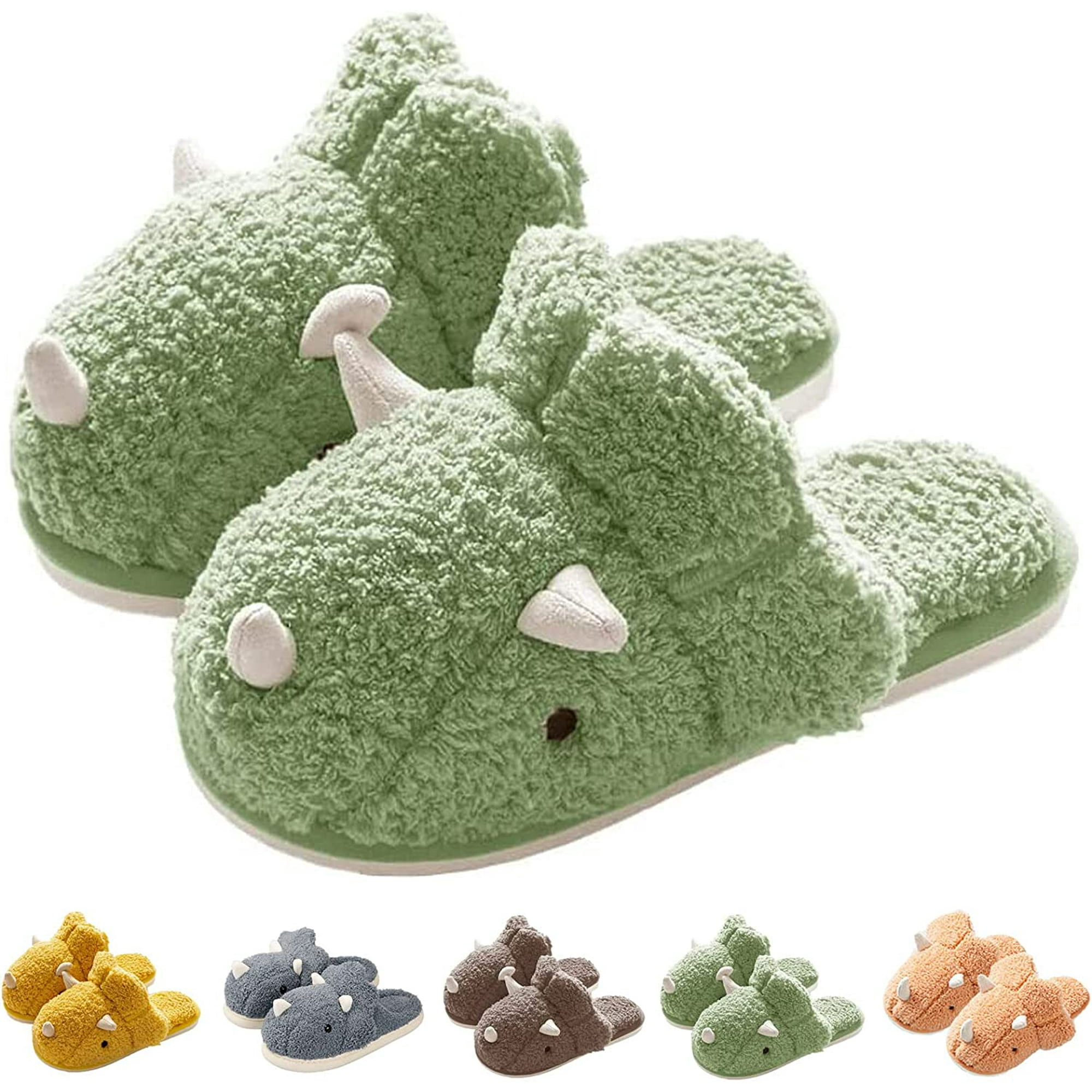 Click here for Deandawn Dinosaur Slippers Funny Triceratops Slipp... prices