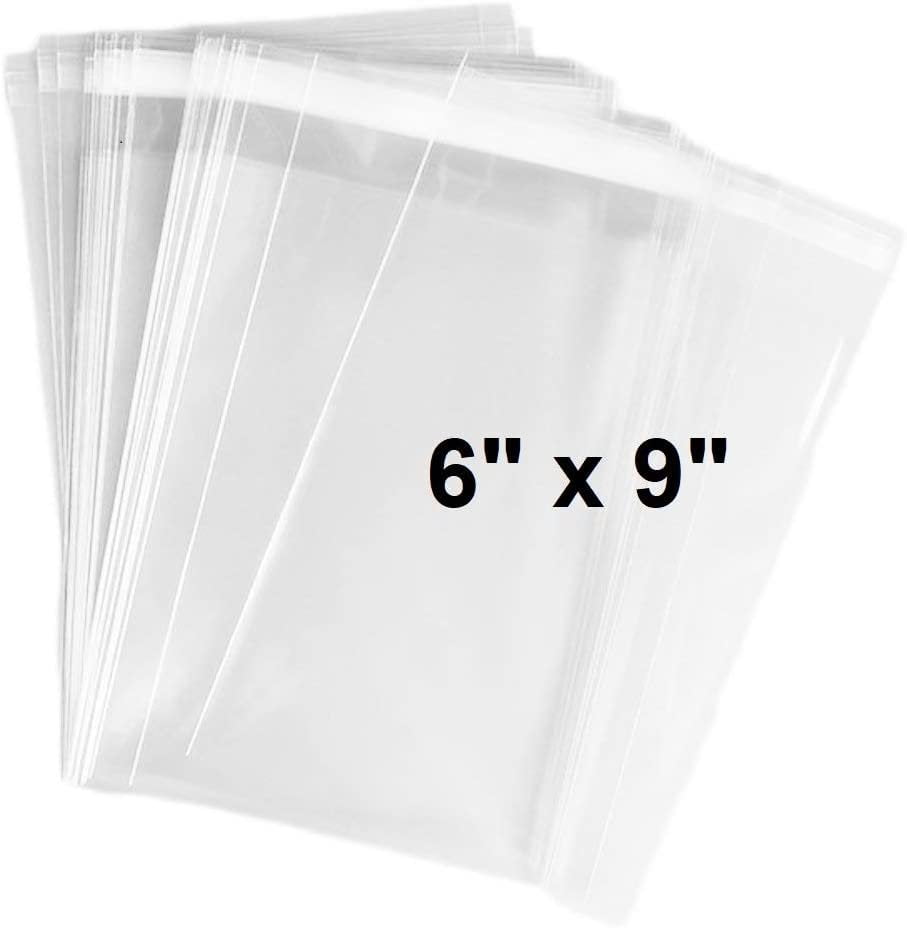 Buy 100 Pcs 6x9 Self sealing Clear Cellophane Bags Resealable Cello